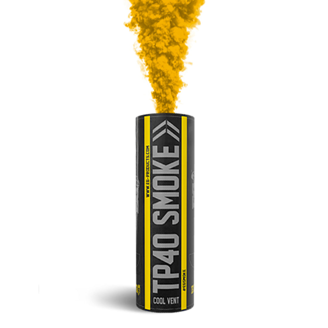 Enola Gaye TP40 Top Pull Smoke Grenade Yellow – Elite Fireworks