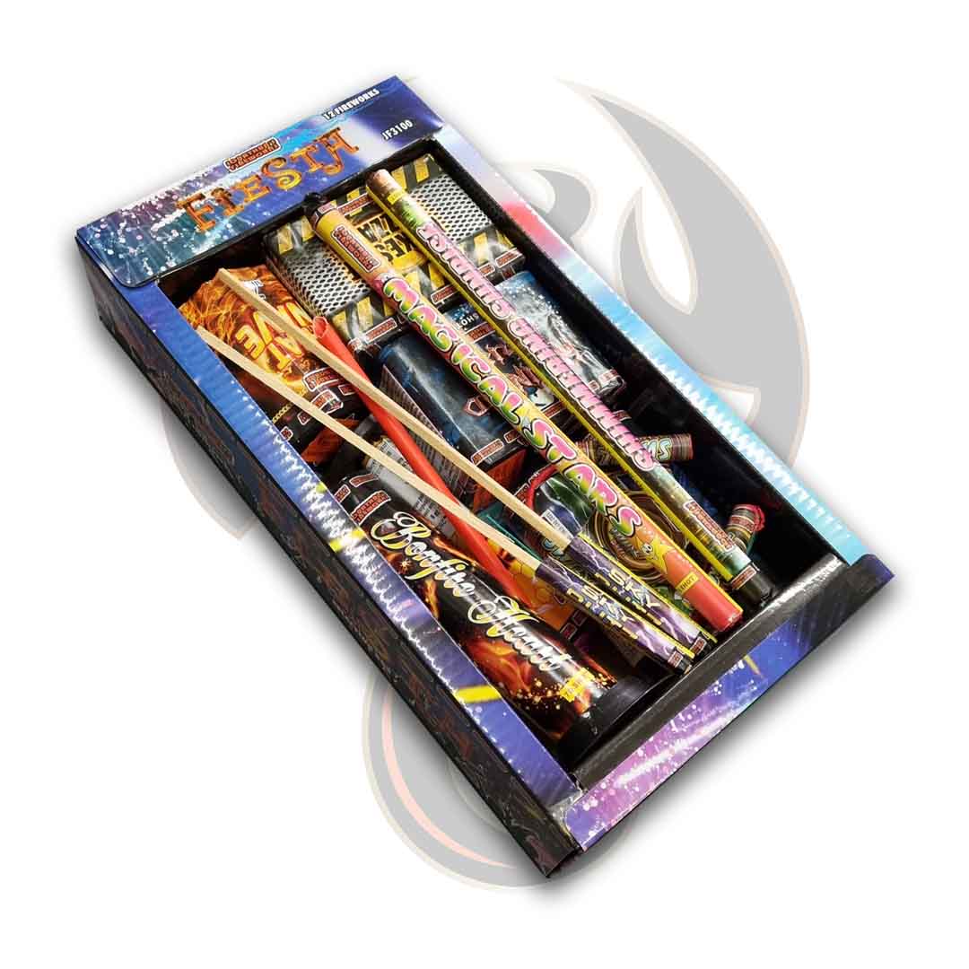 FIESTA Selection Box | Jonathans Fireworks – Elite Fireworks