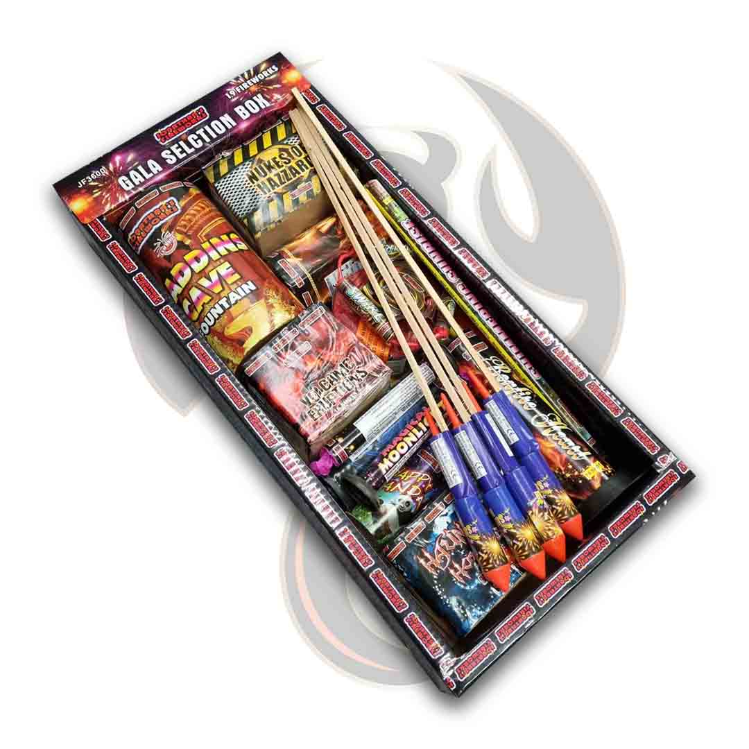 GALA Selection Box | Jonathans Fireworks – Elite Fireworks