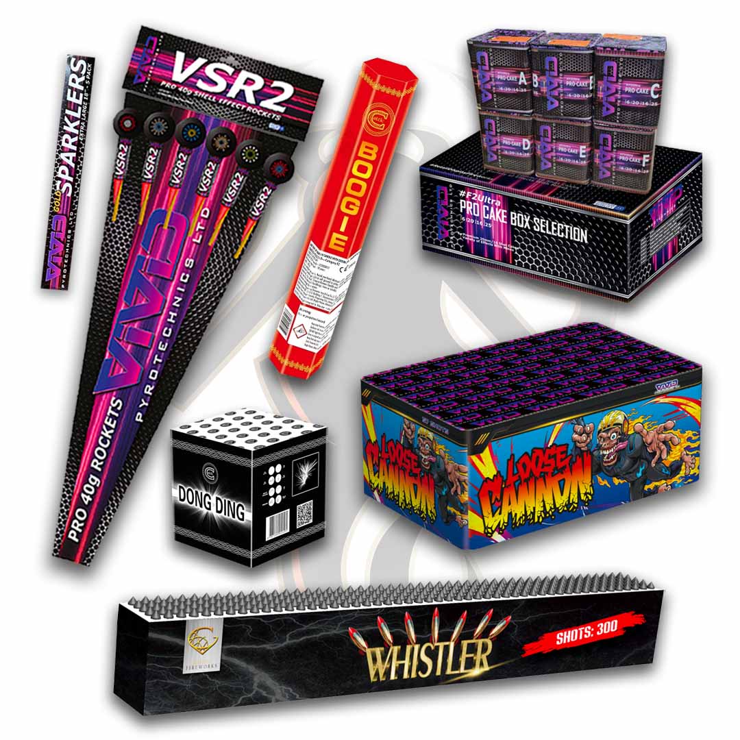 PRO-PYRO PACKAGE Bundle (15 Items) – Elite Fireworks