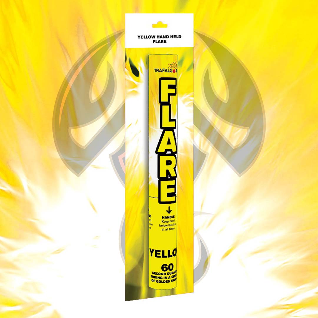 Yellow Hand Held Flare